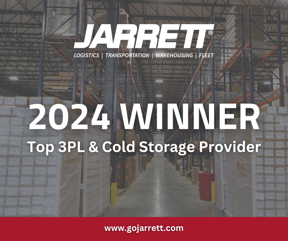 Jarrett Named Winner of 2024 Top 3PL & Cold Storage Providers Award